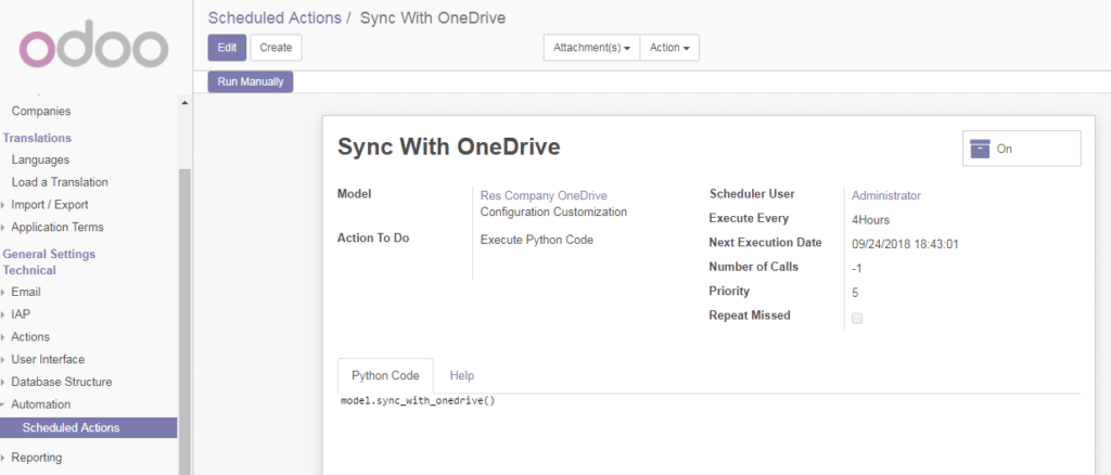 Odoo OneDrive Integration - Macrofix