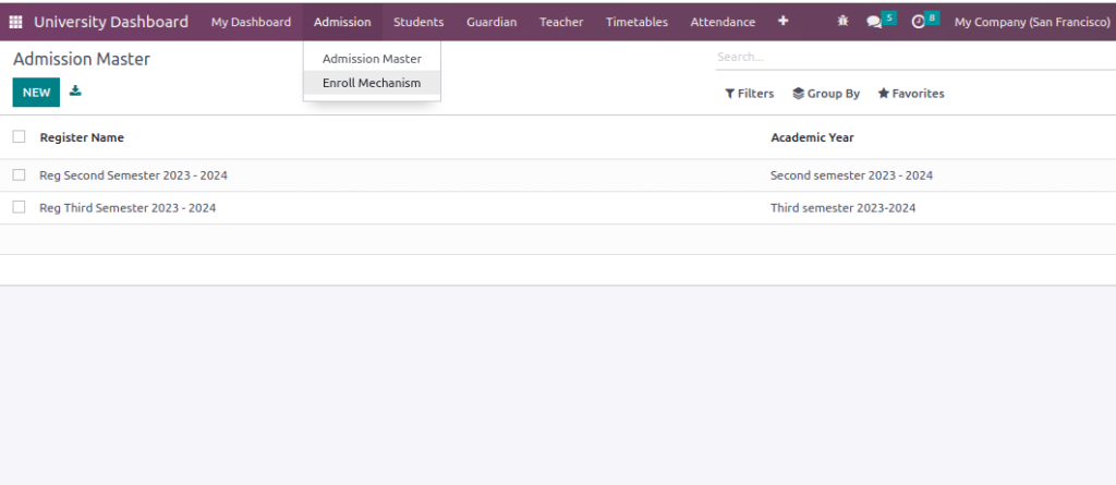 Odoo University Management System - Macrofix