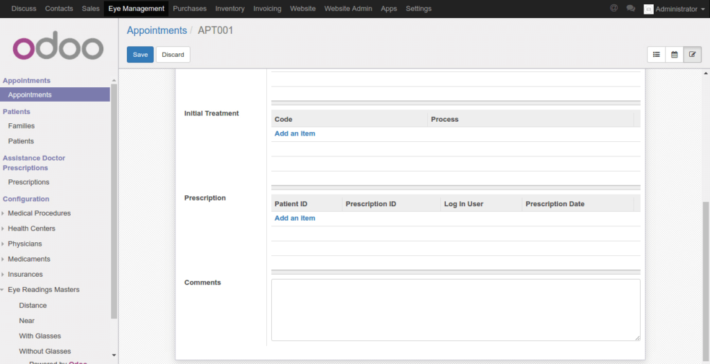 Odoo Eye Clinic Management - Macrofix