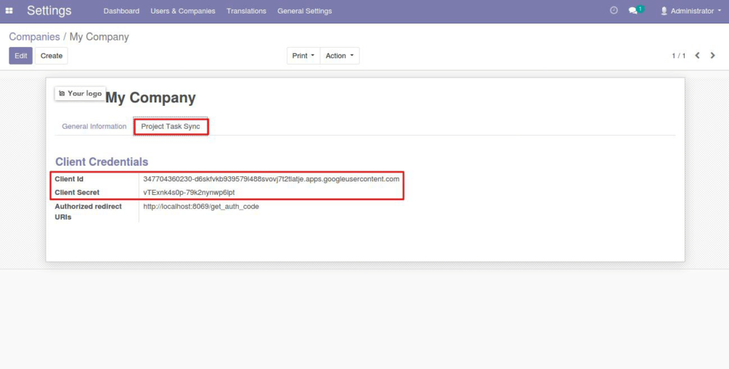 Odoo Project Task Microsoft Office 365 Calendar integration - Macrofix