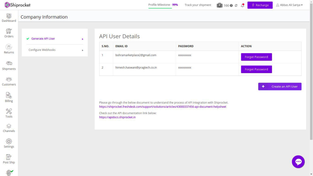 Ship-Rocket Odoo Connector - Macrofix